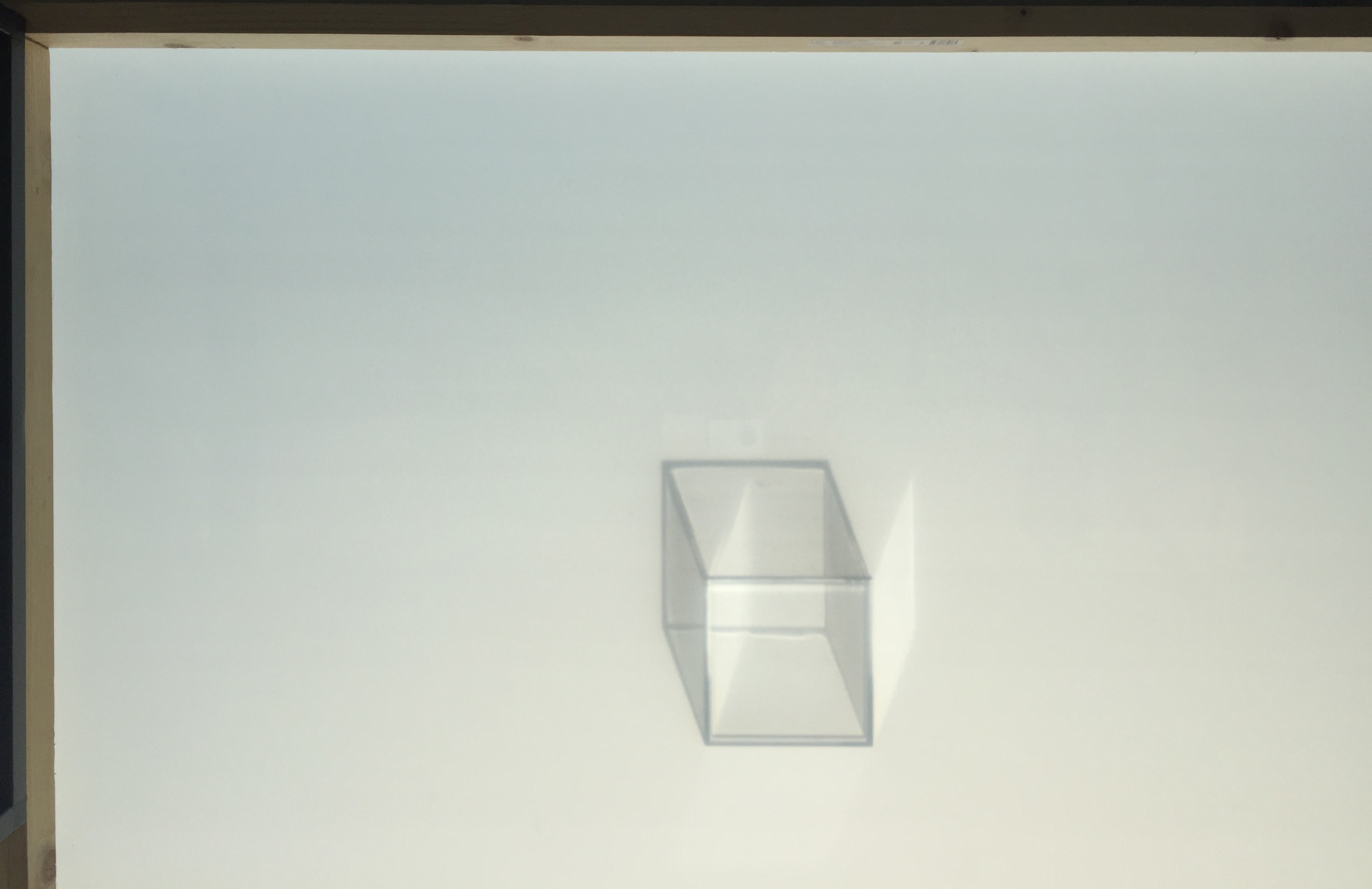 Acrylic cube shadows | architectural moving drawing